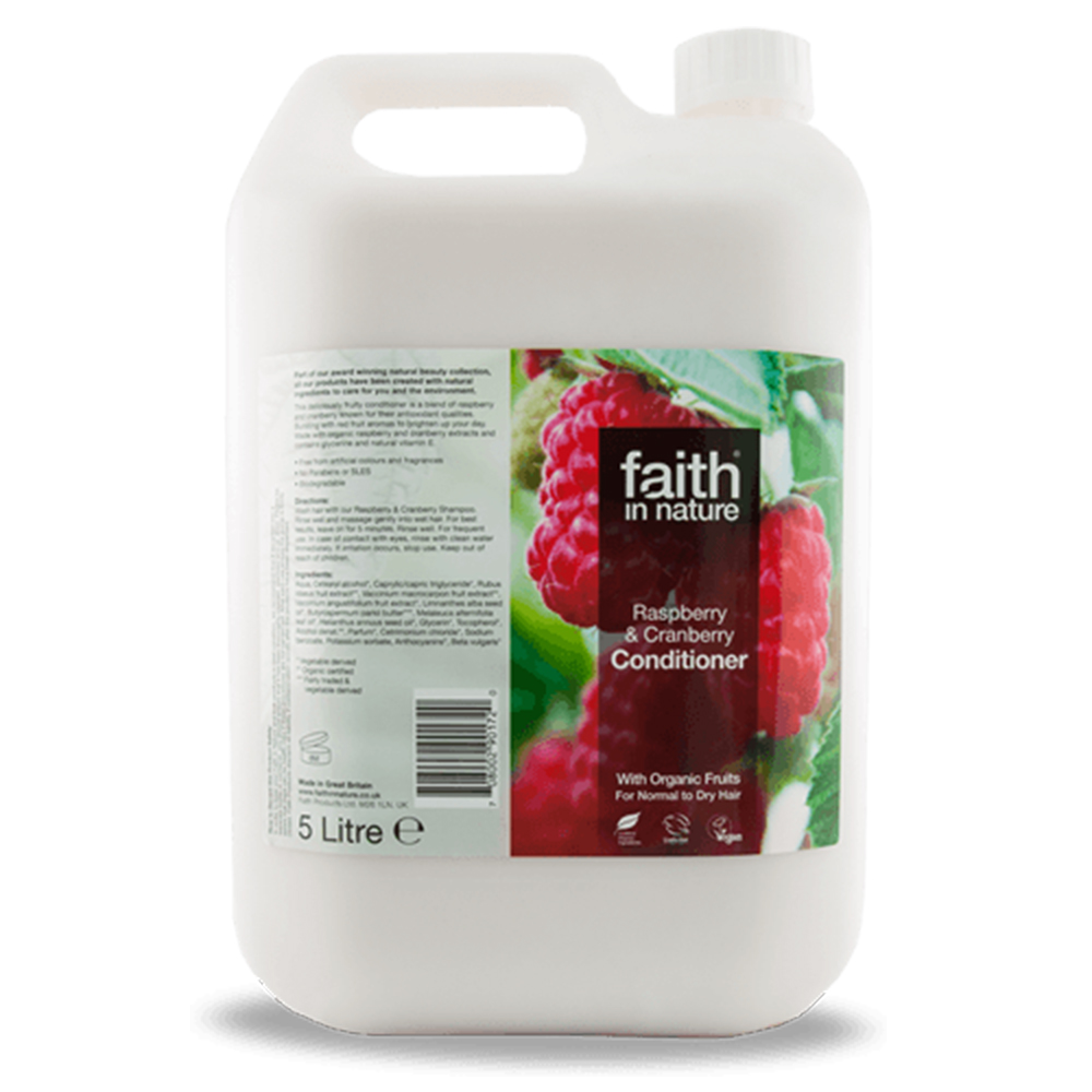 Raspberry & Cranberry Conditioner 5Ltr (Faith in Nature) | Healthy Supplies