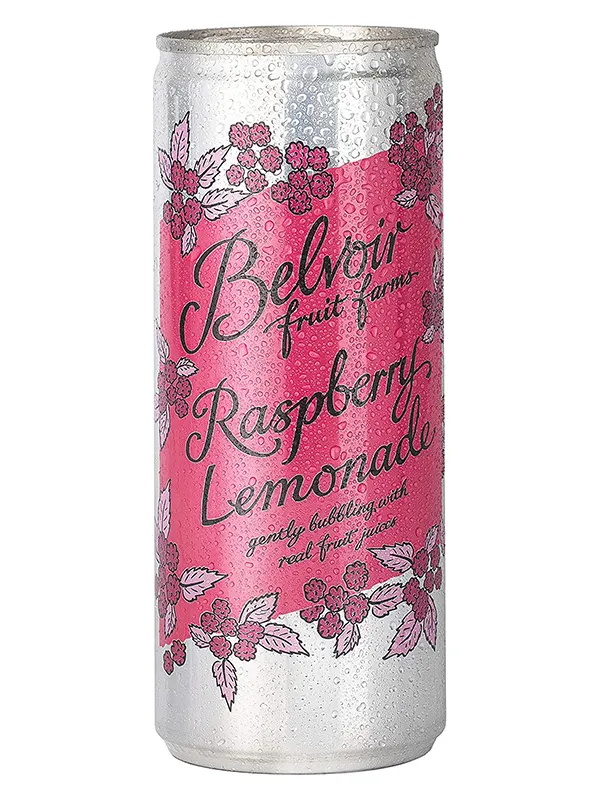Raspberry Lemonade Can 250ml (Belvoir) | Healthy Supplies