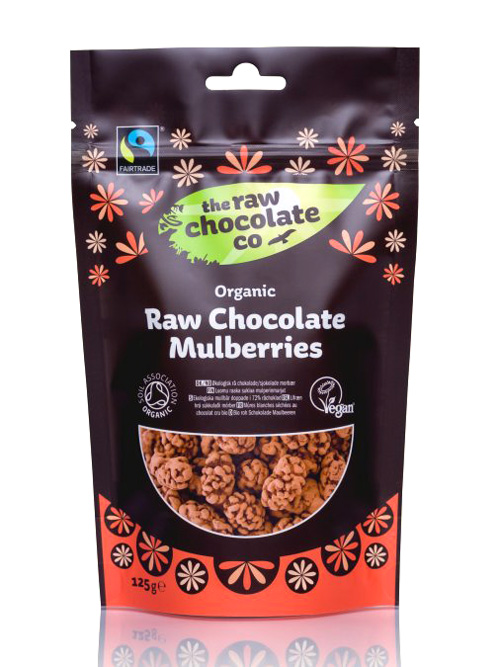 Raw Chocolate Covered Mulberries, Organic 125g (Raw Chocolate Co.) | Healthy Supplies