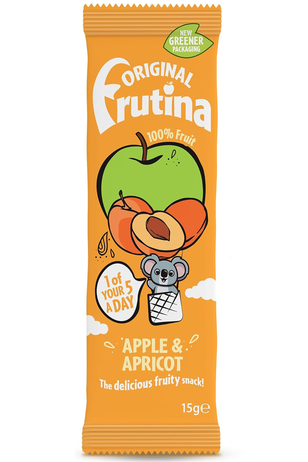 Real Fruit Snack Apple & Apricot 15g (Frutina) | Healthy Supplies
