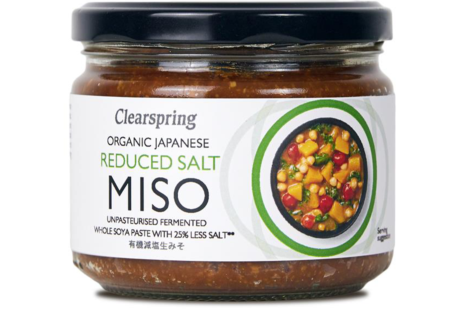 Organic Unpasteurised Japanese Reduced Salt Miso Paste 270g ...