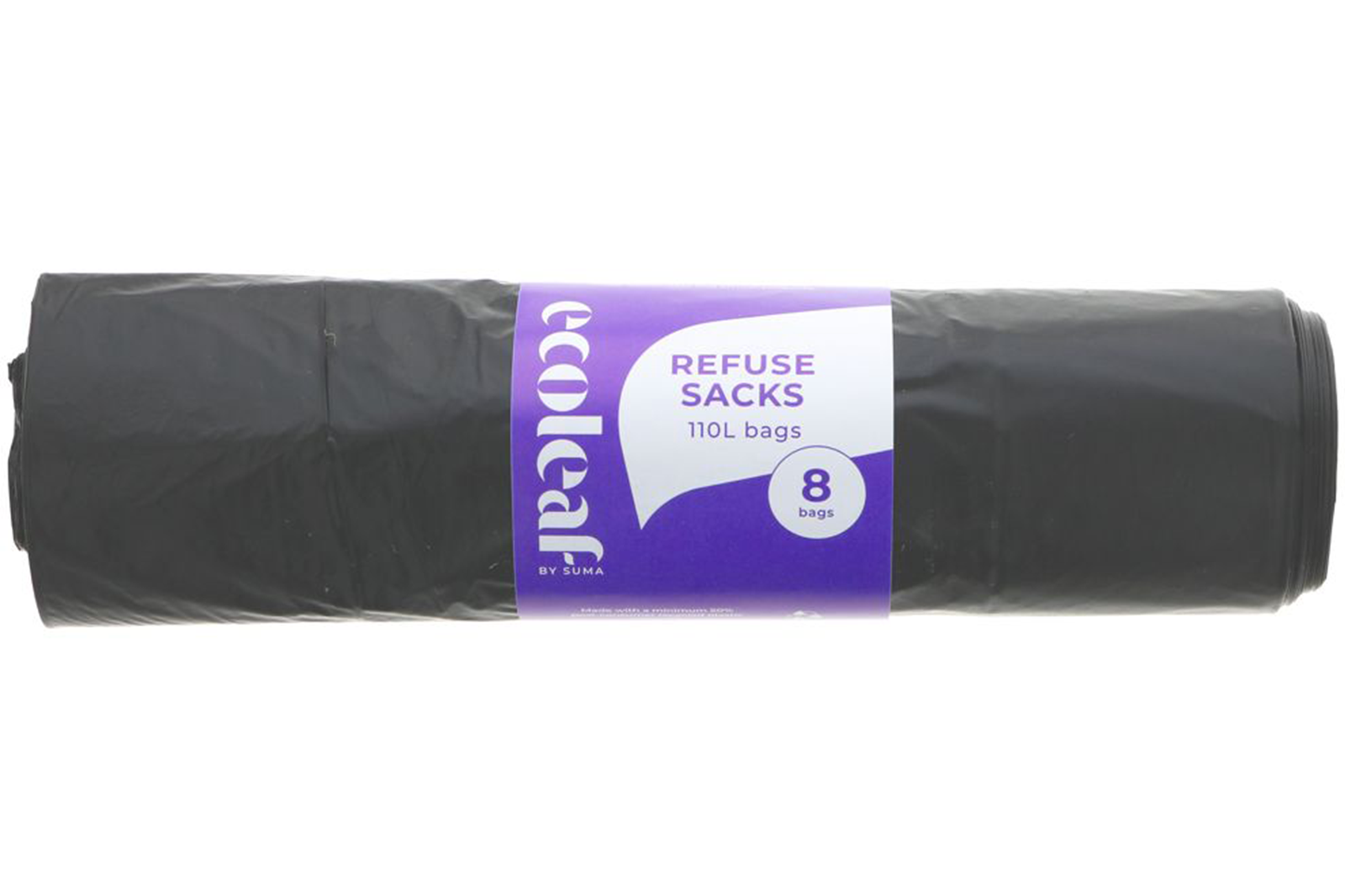 Recycled Plastic Refuse Sacks 110L (Ecoleaf) | Healthy Supplies