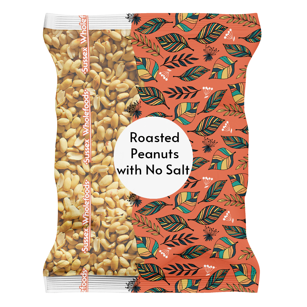 Roasted Peanuts With No Salt 500g (Sussex Wholefoods) | Healthy Supplies