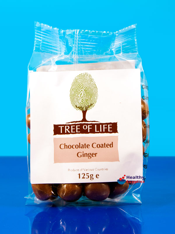 Chocolate Coated Ginger 125g (Tree of Life) | Healthy Supplies