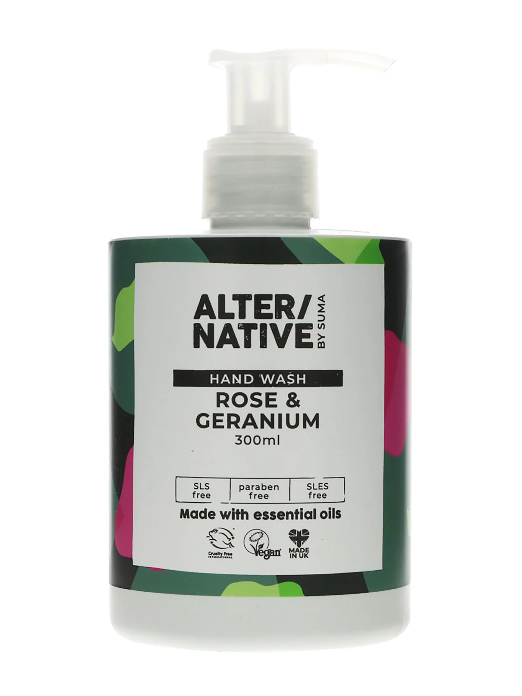 Rose and Geranium Hand Wash 300ML (Alter/Native) | Healthy Supplies