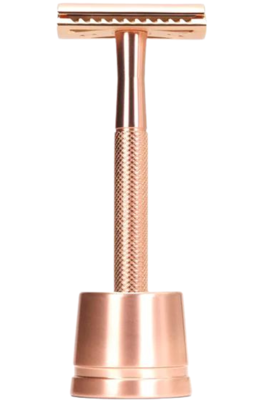 Rose Gold Metal Safety Razor & Stand (Bambaw) | Healthy Supplies