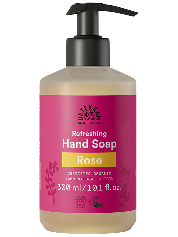 Organic Rose Liquid Hand Soap 300ml (Urtekram) | Healthy Supplies