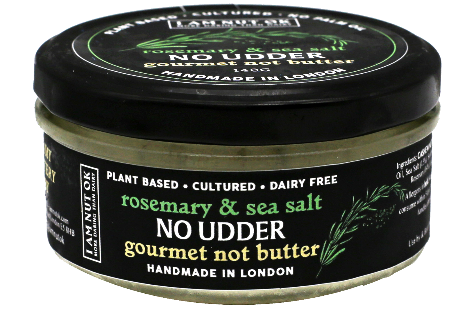 Rosemary & Sea Salt Butter 120g (I Am Nut Ok) | Healthy Supplies
