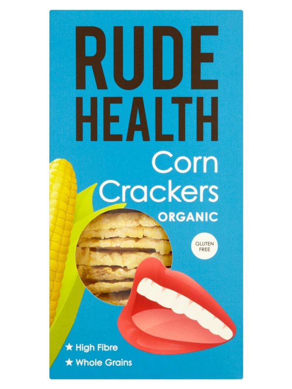 Corn Crackers, Organic 130g (Rude Health) | Healthy Supplies