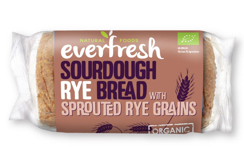 Sourdough Rye Bread with Sprouted Rye Grains, Organic 400g (Everfresh ...