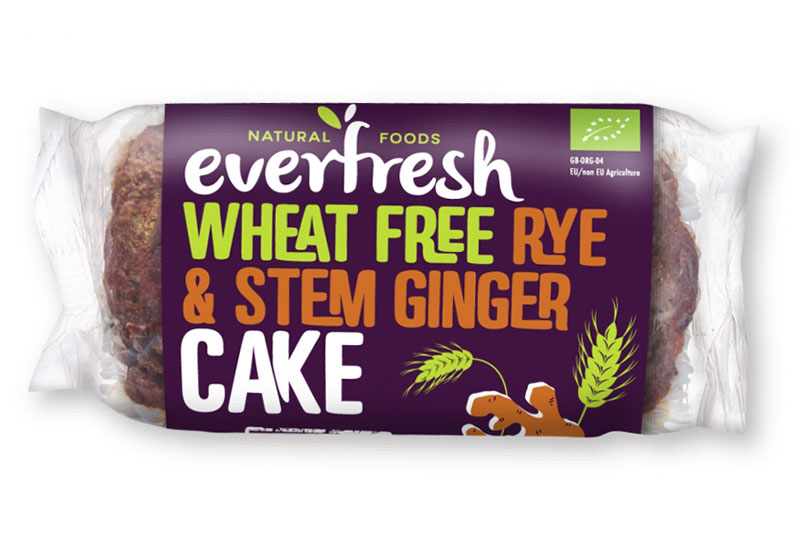 Wheat Free Rye & Stem Ginger Cake, Organic 350g (Everfresh Natural ...