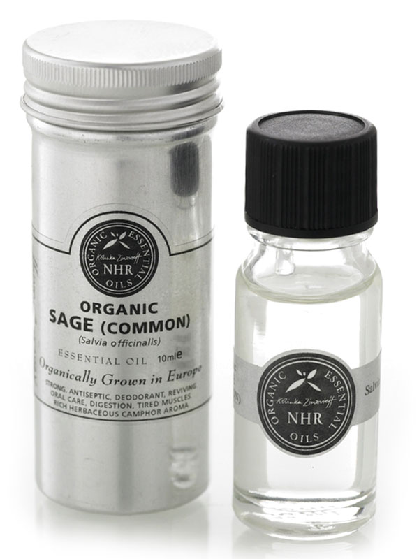 Organic Food Grade Sage Oil 10ml (NHR Organic Oils) | Healthy Supplies