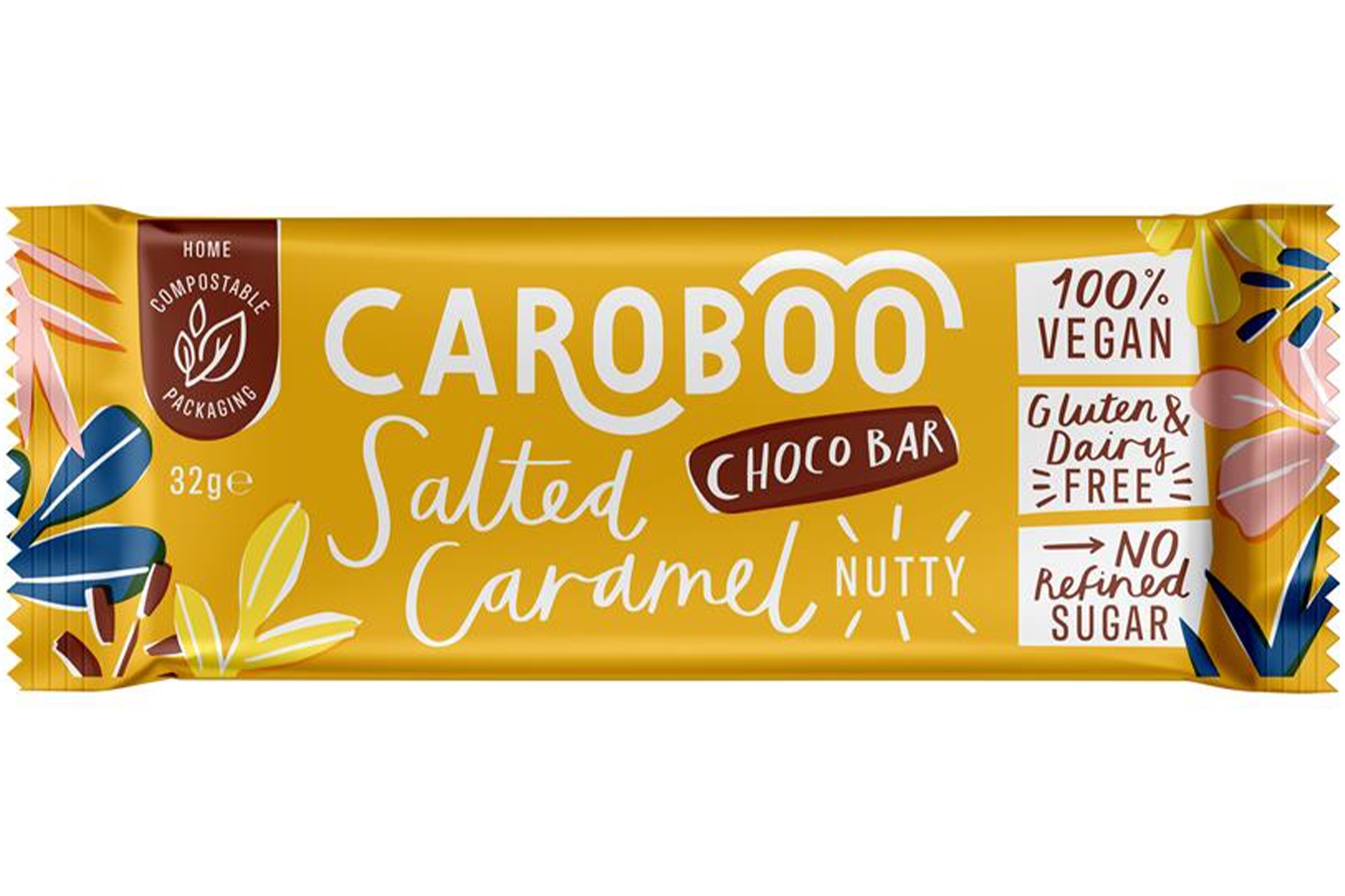 Salted Caramel Nutty Bar 32g (Caroboo) | Healthy Supplies
