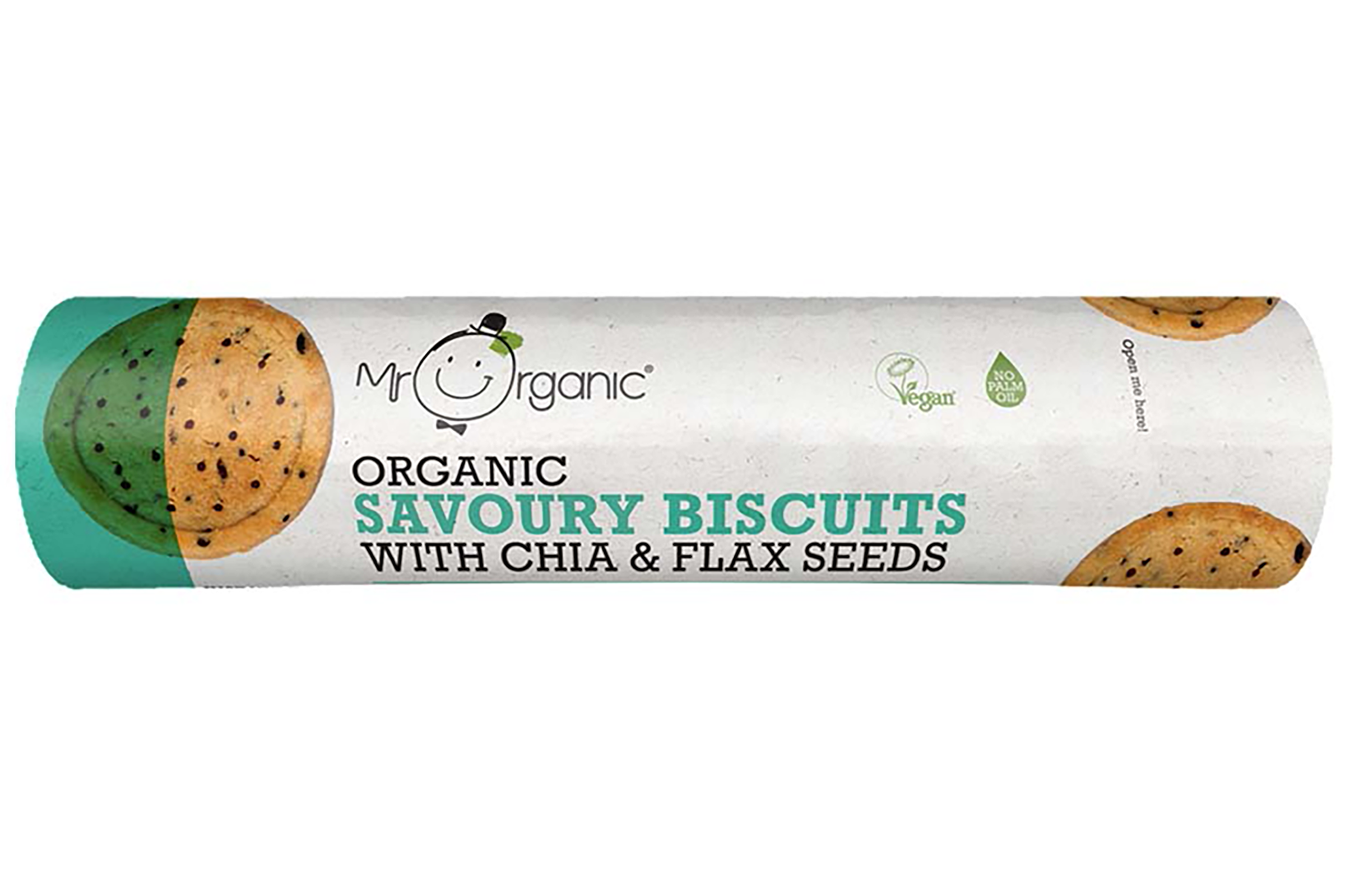 Organic Savoury Biscuits with Flax and Chia Seeds (Mr Organic ...
