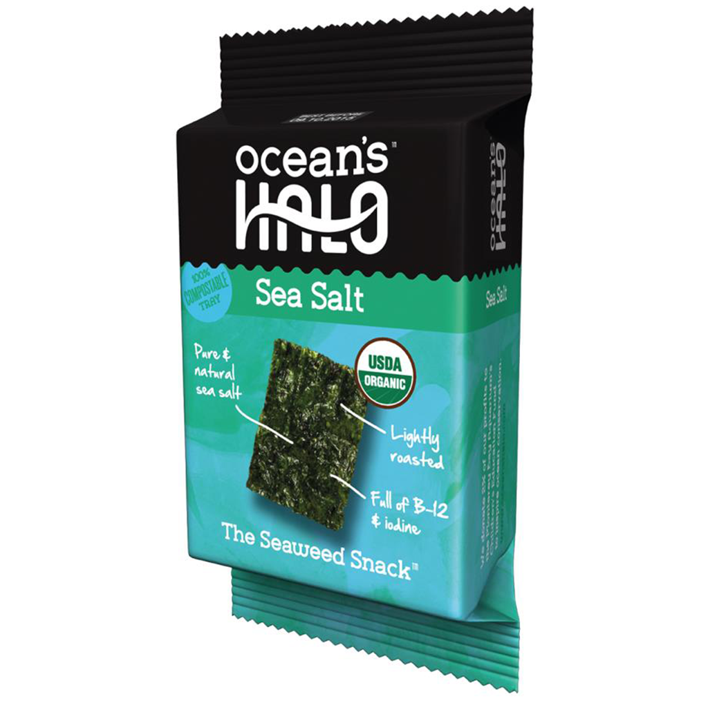 Organic Sea Salt Seaweed Snack 4g (Ocean's Halo) | Healthy Supplies