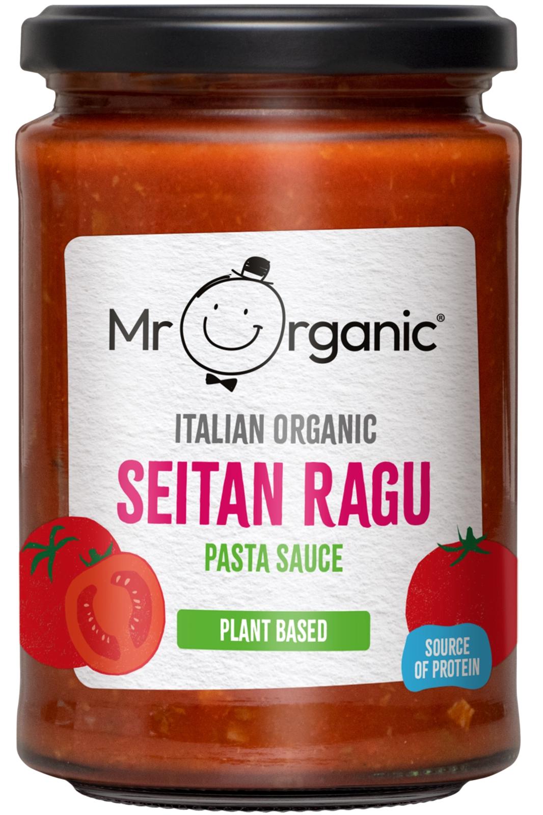 Organic Seitan Ragu Pasta Sauce 350g (Mr Organic) | Healthy Supplies