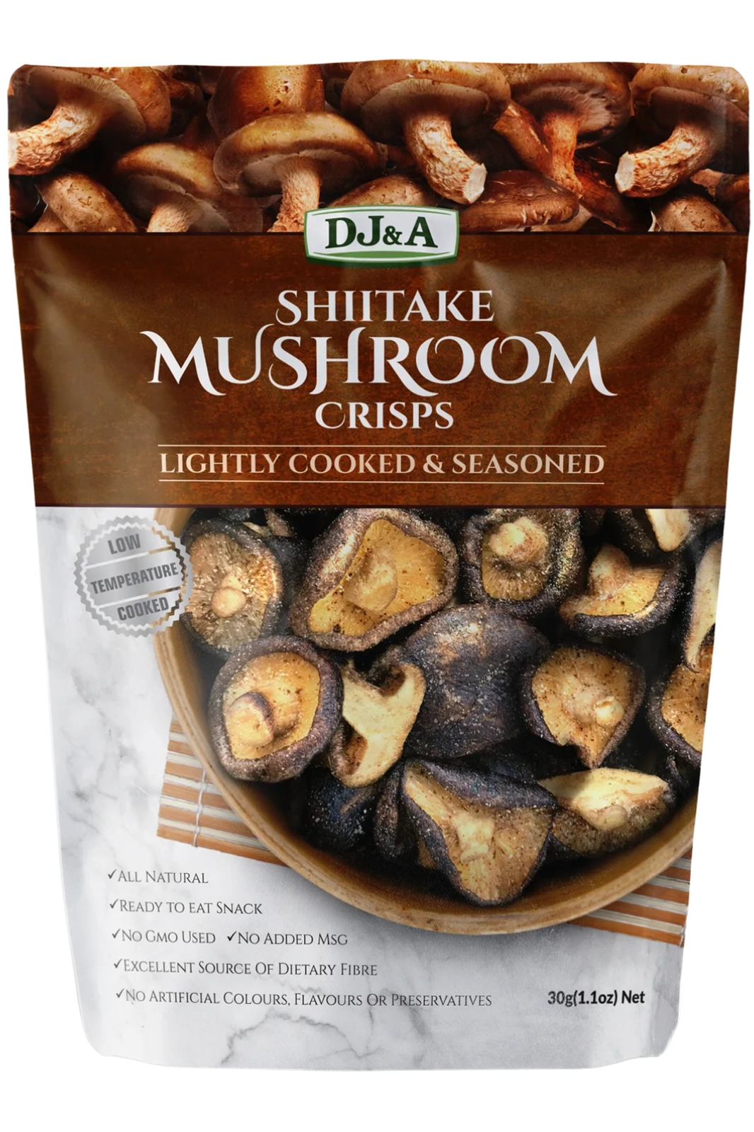 Shiitake Mushroom Crisps 30g (DJ&A) | Healthy Supplies