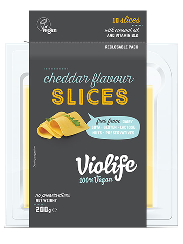 Cheddar Flavour Slices 200g (Violife) | Healthy Supplies