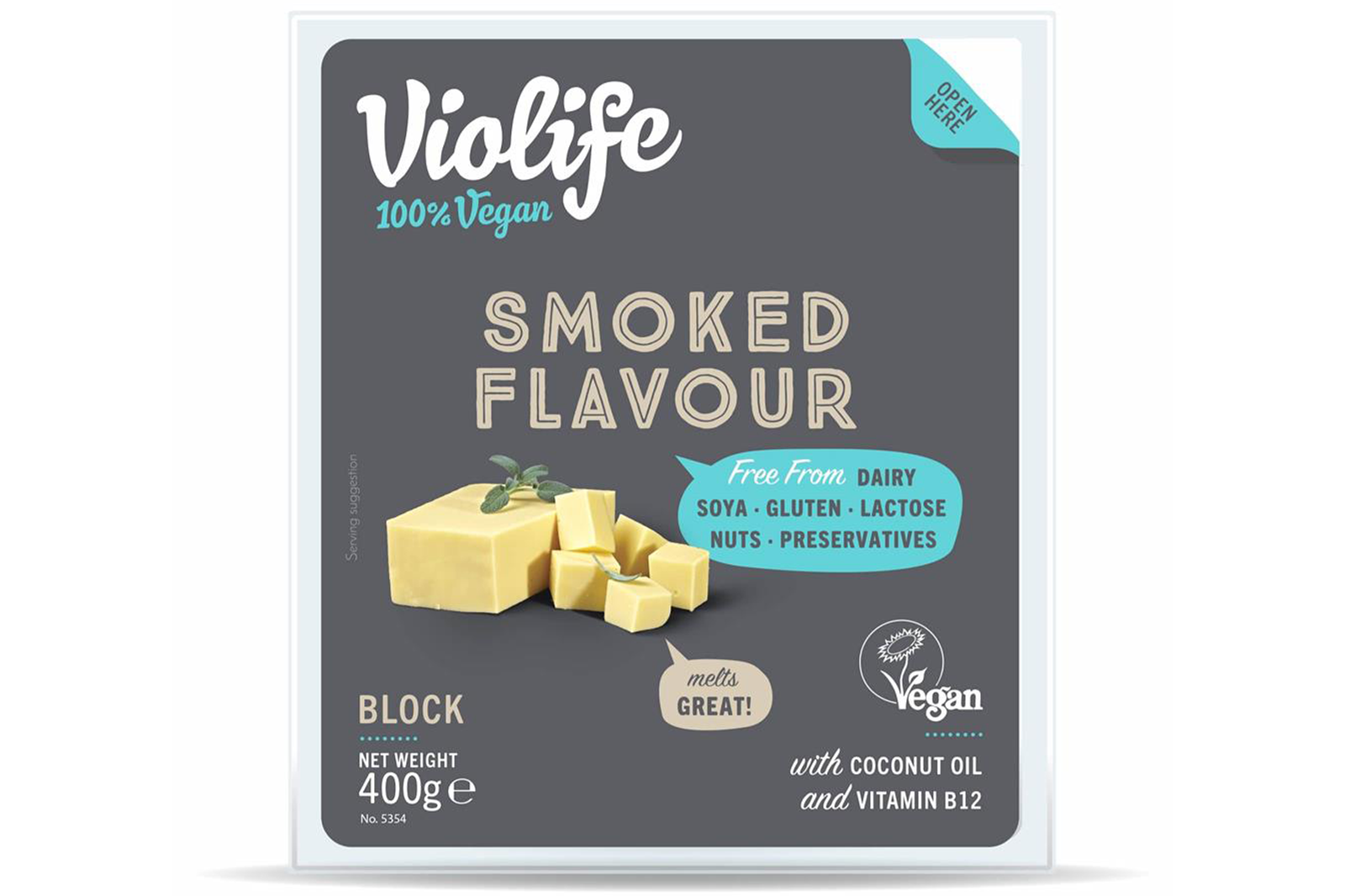 Smoked Flavour Block 400g (Violife) | Healthy Supplies