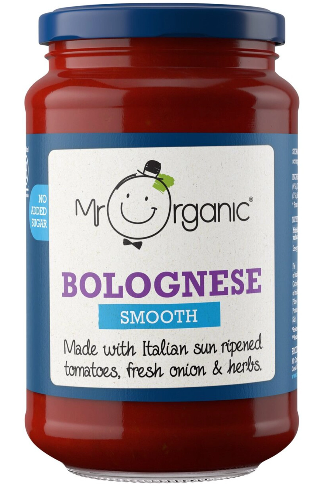 Organic Smooth Bolognese Pasta Sauce 350g (Mr Organic) | Healthy Supplies