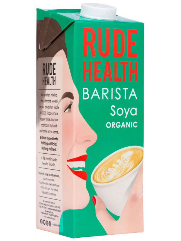 Organic Soya Barista Drink 1L (Rude Health) | Healthy Supplies