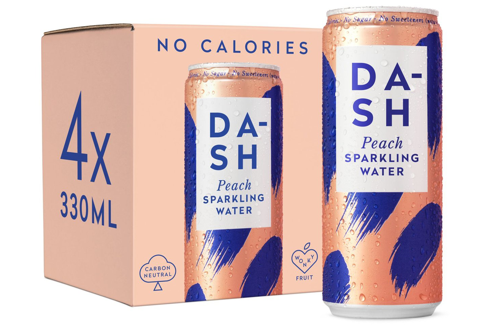 Sparkling Peach 4 x 300ml (Dash) | Healthy Supplies