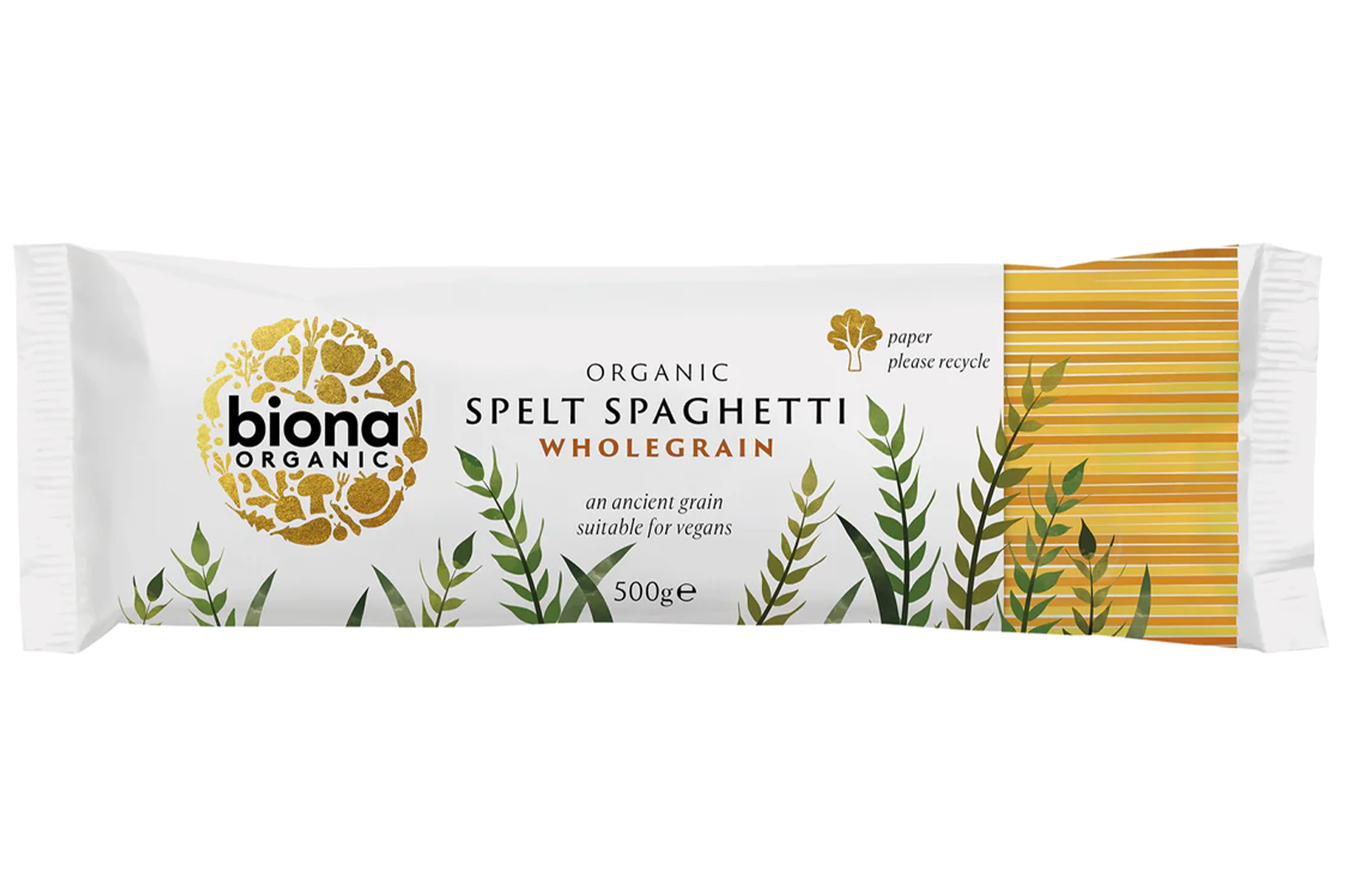 Organic Wholegrain Spelt Spaghetti 500g (Biona) | Healthy Supplies