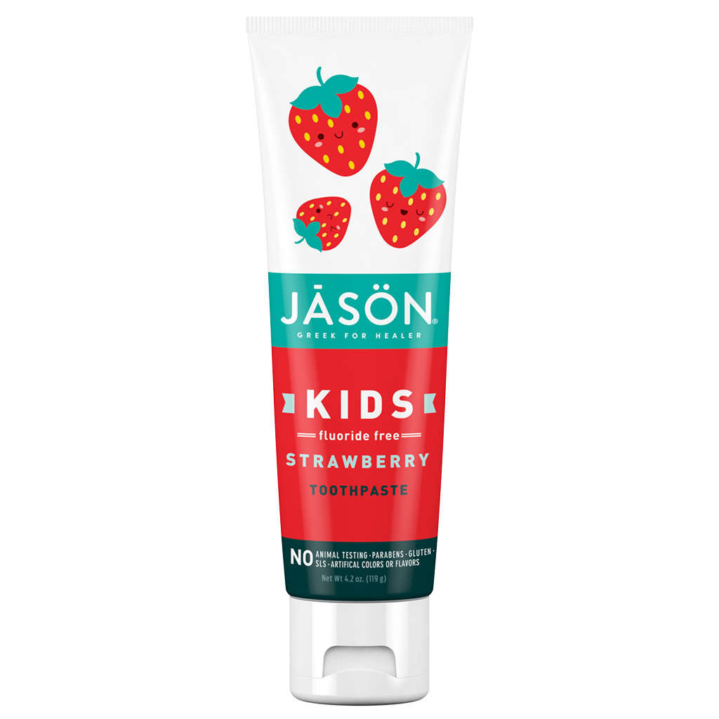 Kids Only! Strawberry Toothpaste Fluoride Free 119g (Jason) | Healthy ...