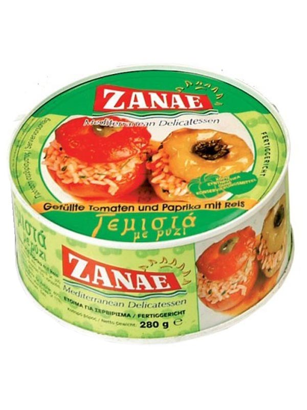 Tomatoes & Peppers Stuffed With Rice 280g (Zanae) | Healthy Supplies