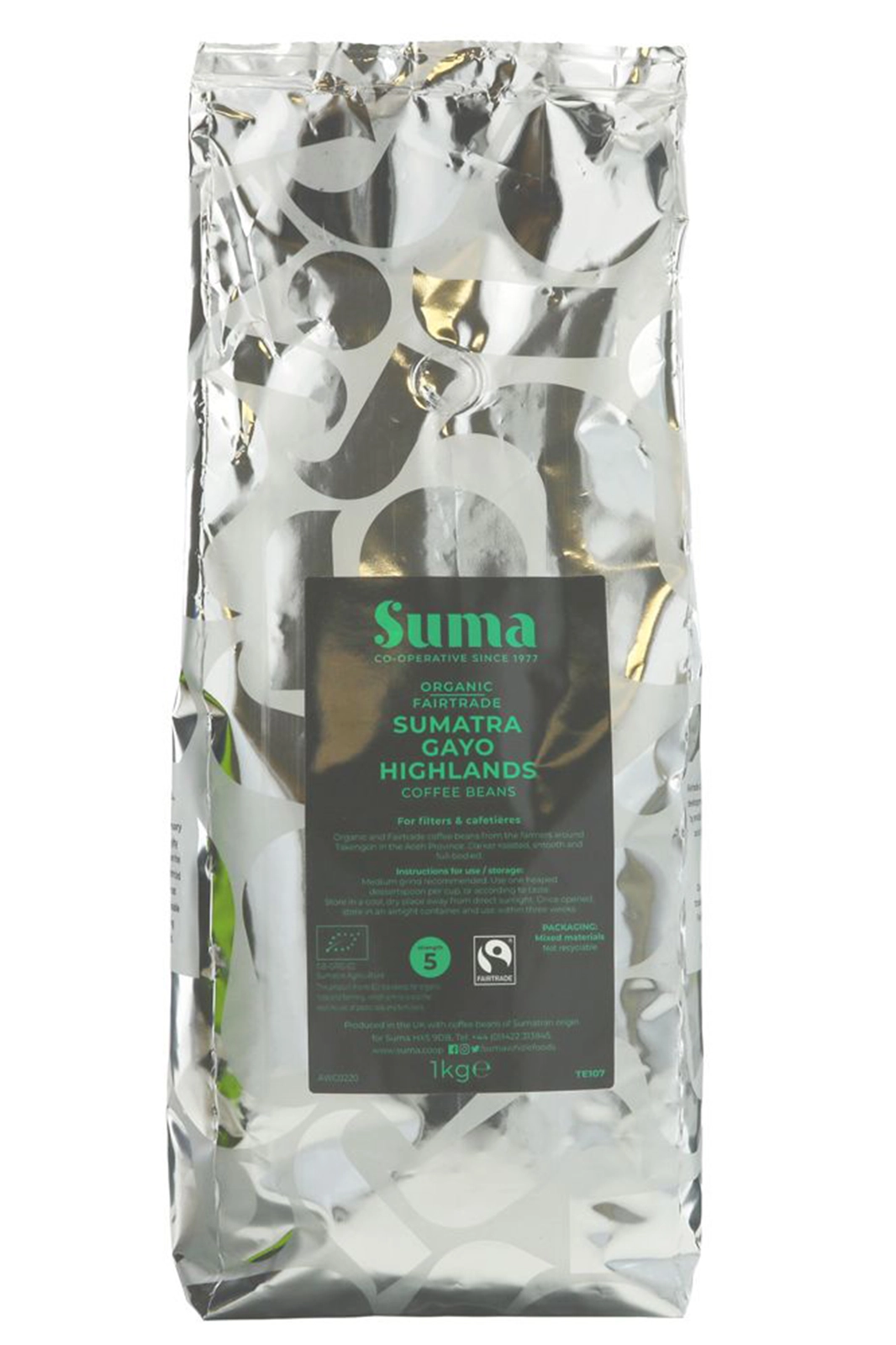 Organic Sumatra Gayo Highlands Coffee Beans 1kg (Suma) | Healthy Supplies