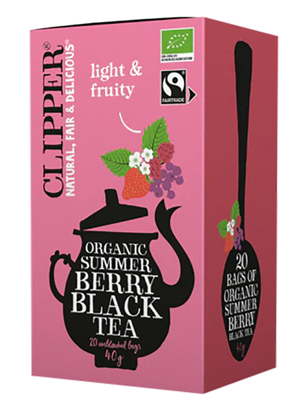 Organic Summer Berry Black Tea 20 Bags (Clipper) | Healthy Supplies