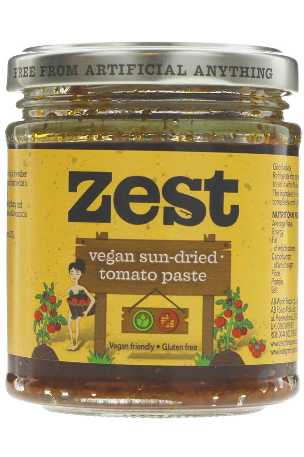 Sun Dried Tomato Paste 170g (Zest) | Healthy Supplies