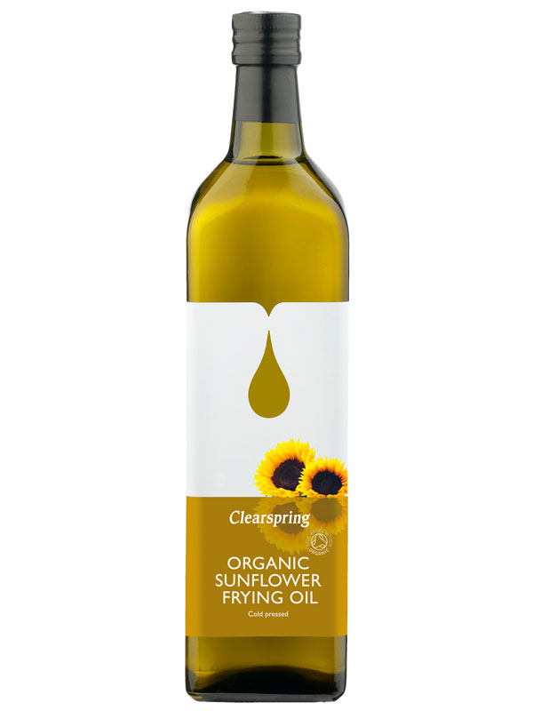 Sunflower Frying Oil, Organic 1 Litre (Clearspring) | Healthy Supplies