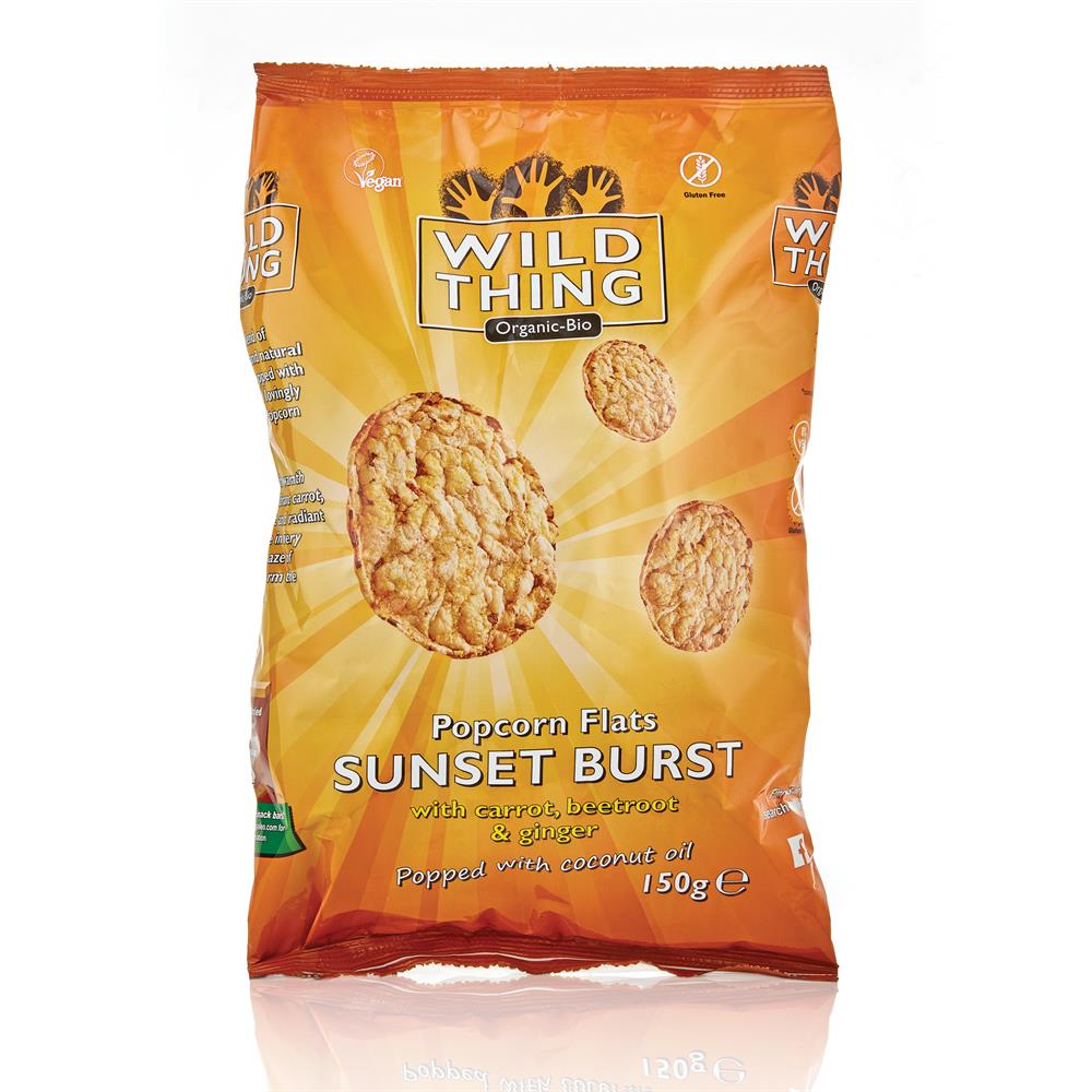 Sunset Burst Popcorn Flats 150g, Organic (Wild Thing) | Healthy Supplies