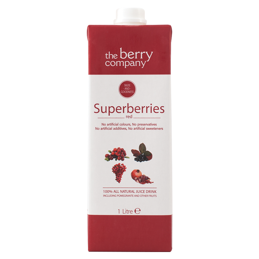 Red Superberries Juice Drink, 1 Litre (The Berry Company) | Healthy ...
