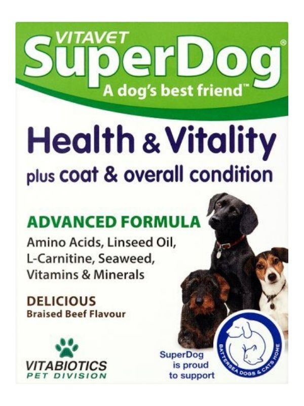 Superdog Health & Vitality Tablets 30 tablets (Vitavet) | Healthy Supplies