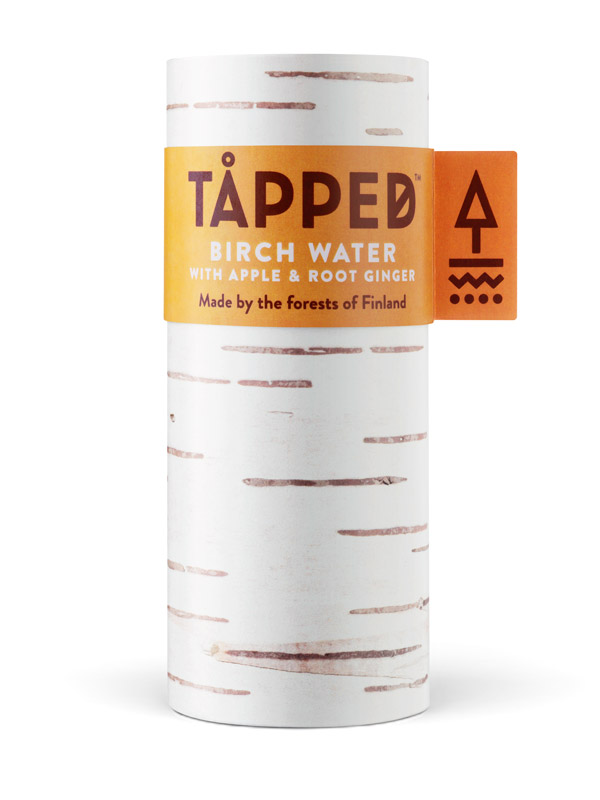 Birch Water with Apple & Ginger, Organic 250ml (Tapped) | Healthy Supplies