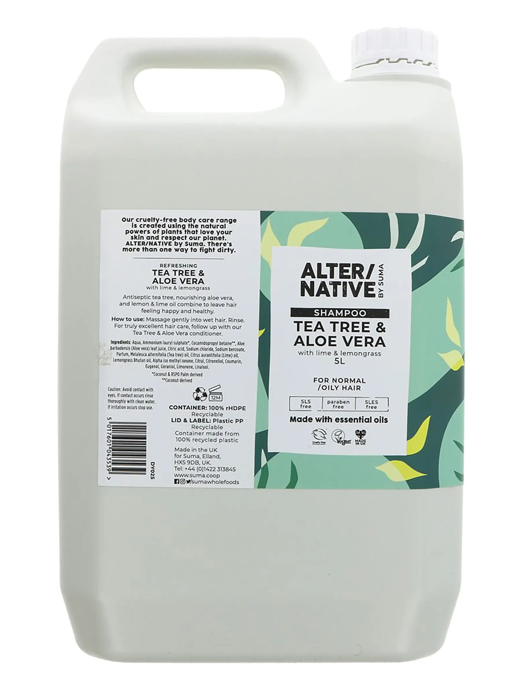 Tea Tree and Aloe Vera Shampoo 5L (Alter/Native) | Healthy Supplies