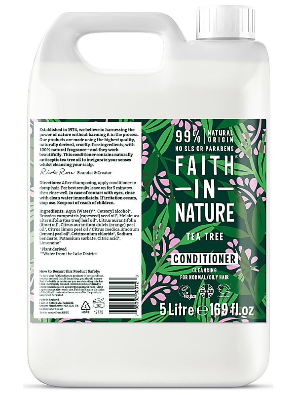 Tea Tree Conditioner 5L (Faith in Nature) | Healthy Supplies