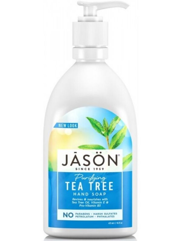Tea Tree Oil Liquid Hand Soap with Pump 480ml (Jason) | Healthy Supplies