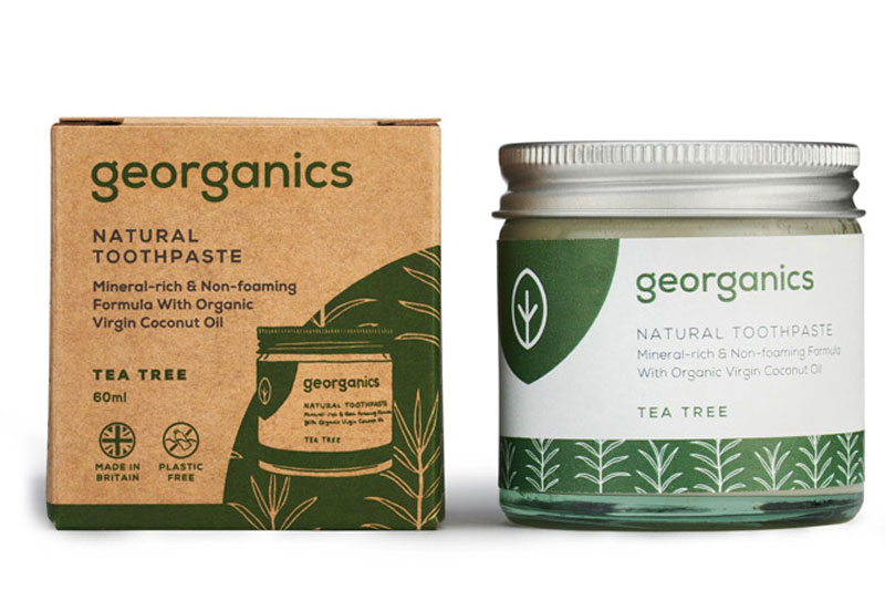 Natural Toothpaste - Tea Tree 60ml (Georganics) | Healthy Supplies