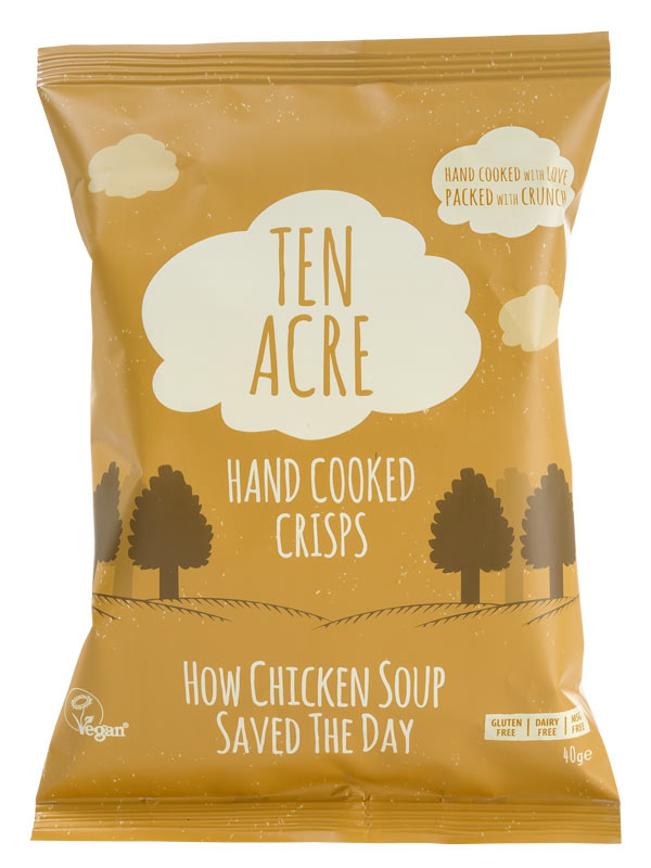 Chicken Soup Flavour Potato Crisps 40g (Ten Acre) | Healthy Supplies