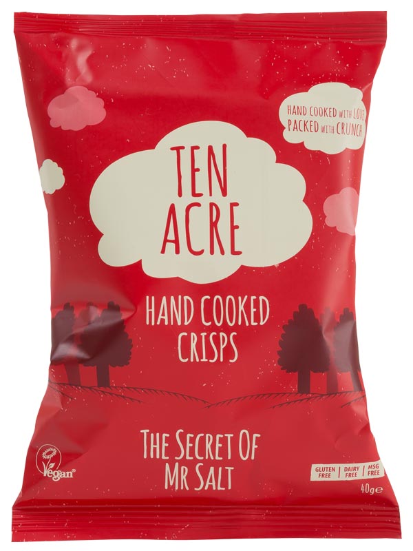 Ready Salted Potato Crisps 40g (Ten Acre) | Healthy Supplies