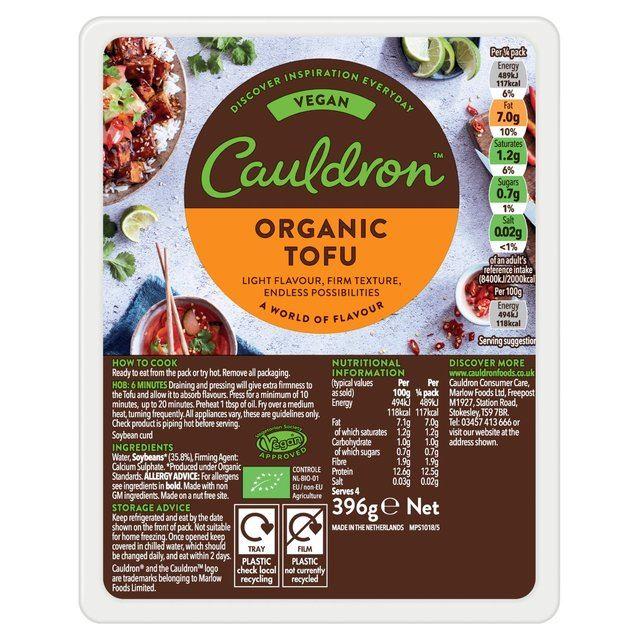 Organic Tofu 396g (Cauldron Foods) | Healthy Supplies