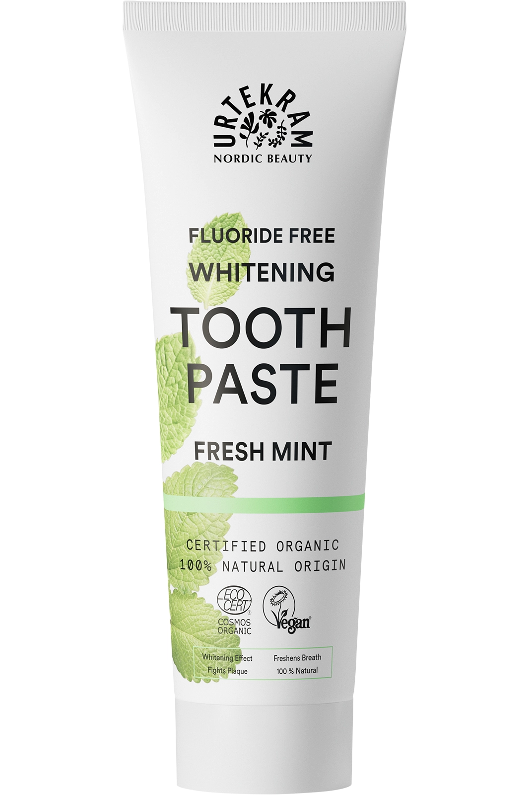 Organic Fresh Mint Whitening Toothpaste 75ml (Urtekram) | Healthy Supplies
