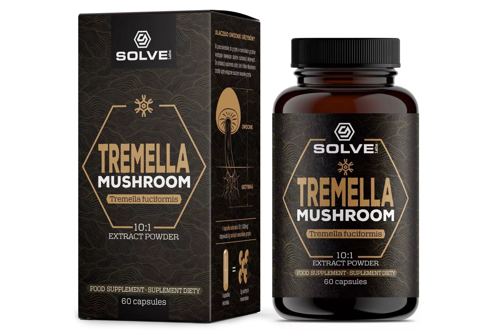 Tremella Mushroom Extract 60 Capsules (Solve Labs) | Healthy Supplies