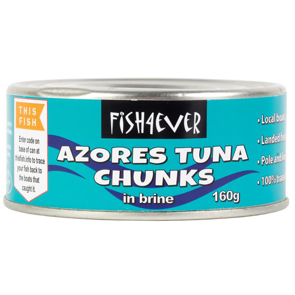 Azores Skipjack Tuna Chunks in Brine 160g (Fish4Ever) | Healthy Supplies