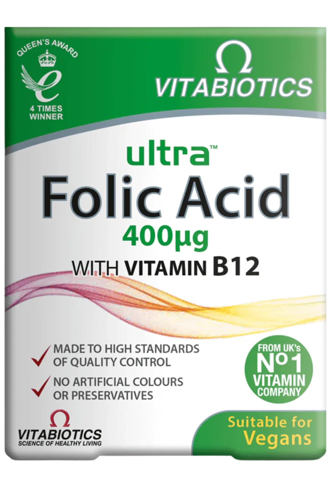 Ultra Folic Acid 60 Tablets (Vitabiotics) | Healthy Supplies