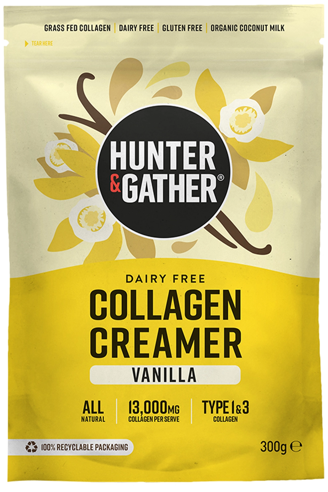 Vanilla Collagen Creamer 300g (Hunter and Gather) | Healthy Supplies