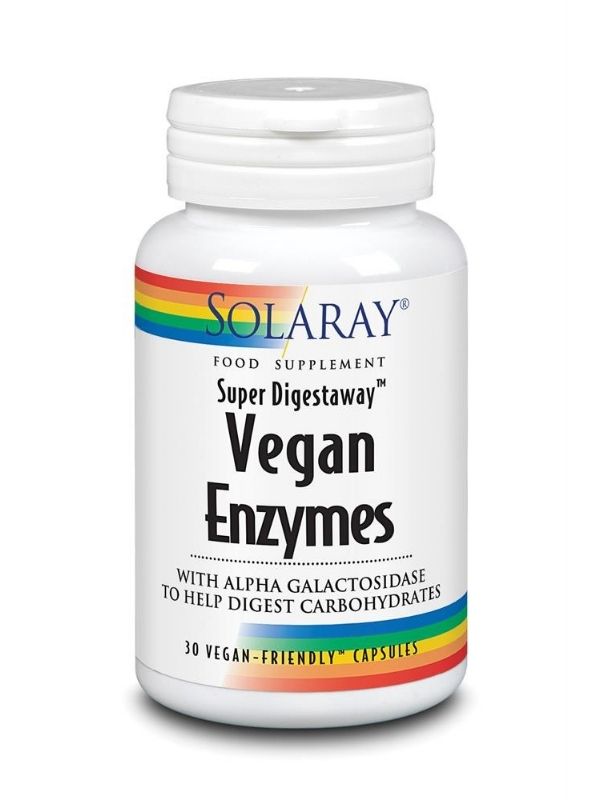 Vegan Enzymes 30 Capsules (Solaray) | Healthy Supplies